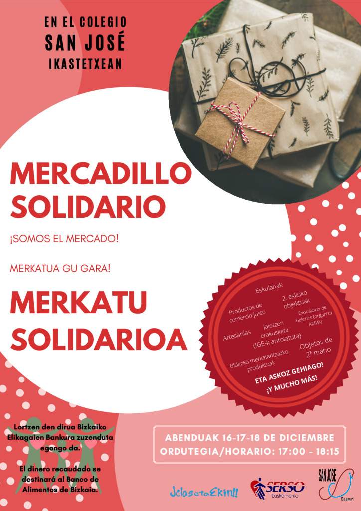 Mercadillo Solidario en San José de Basauri - Comunidad Viatoriana